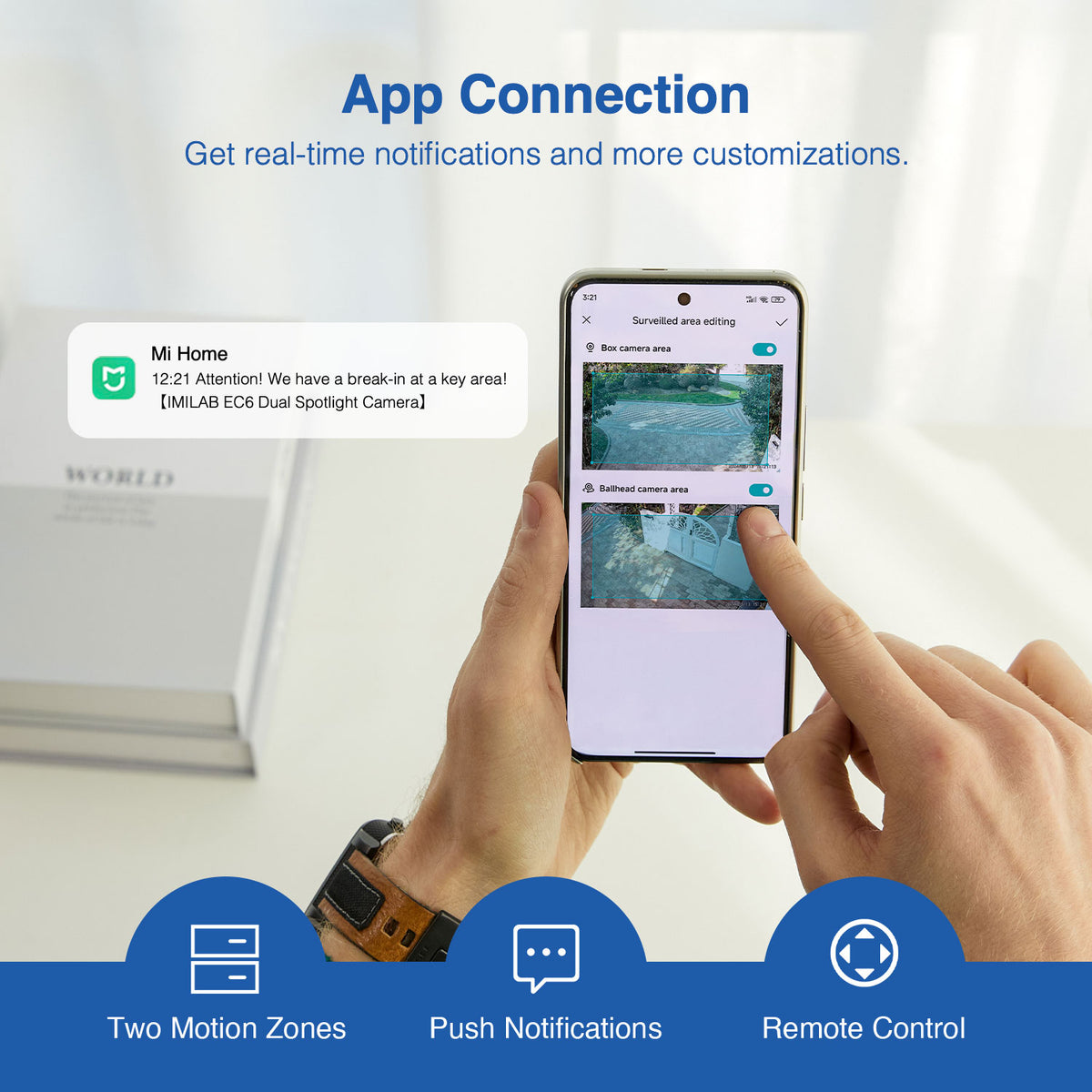 IMILAB EC6 Dual 2K+2K WiFi Plug-in Spotlight Camera